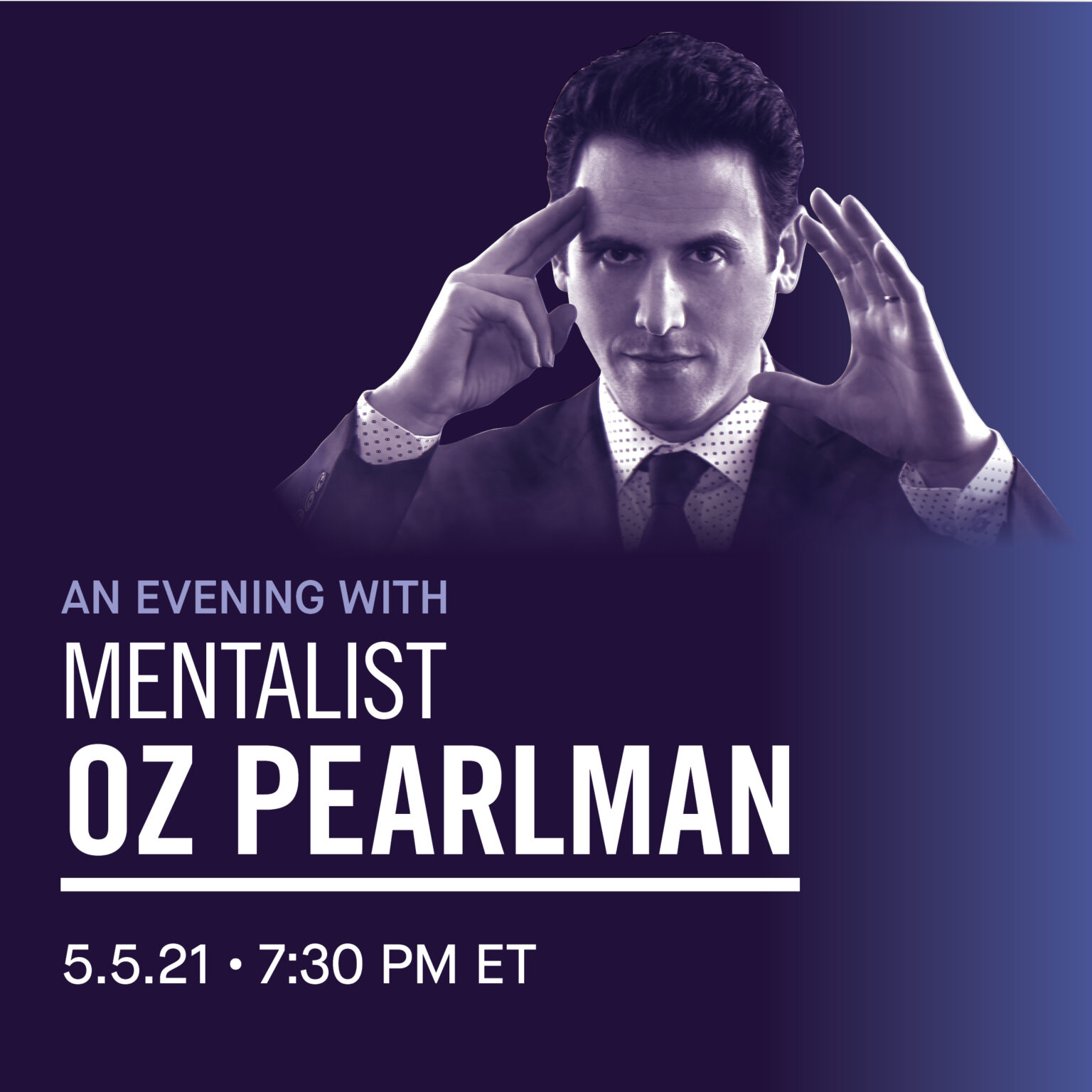 An Evening with Mentalist Oz Pearlman | Temple Israel of Great Neck