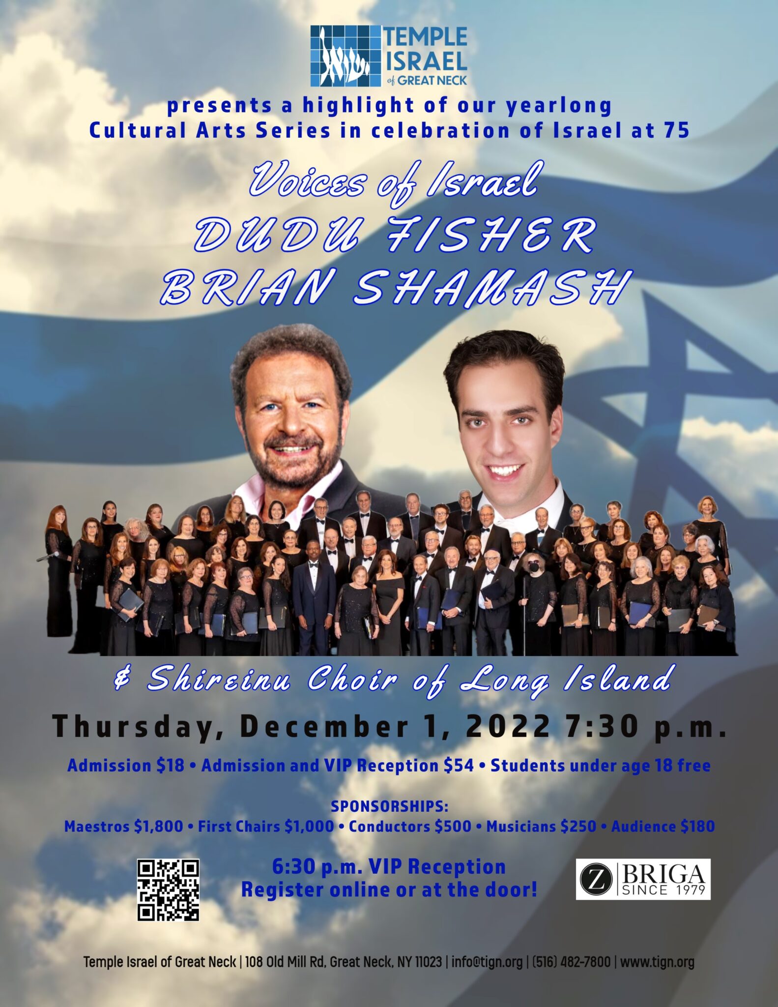 Dudu Fisher, Hazzan Brian Shamash and the Shireinu Choir of Long Island ...