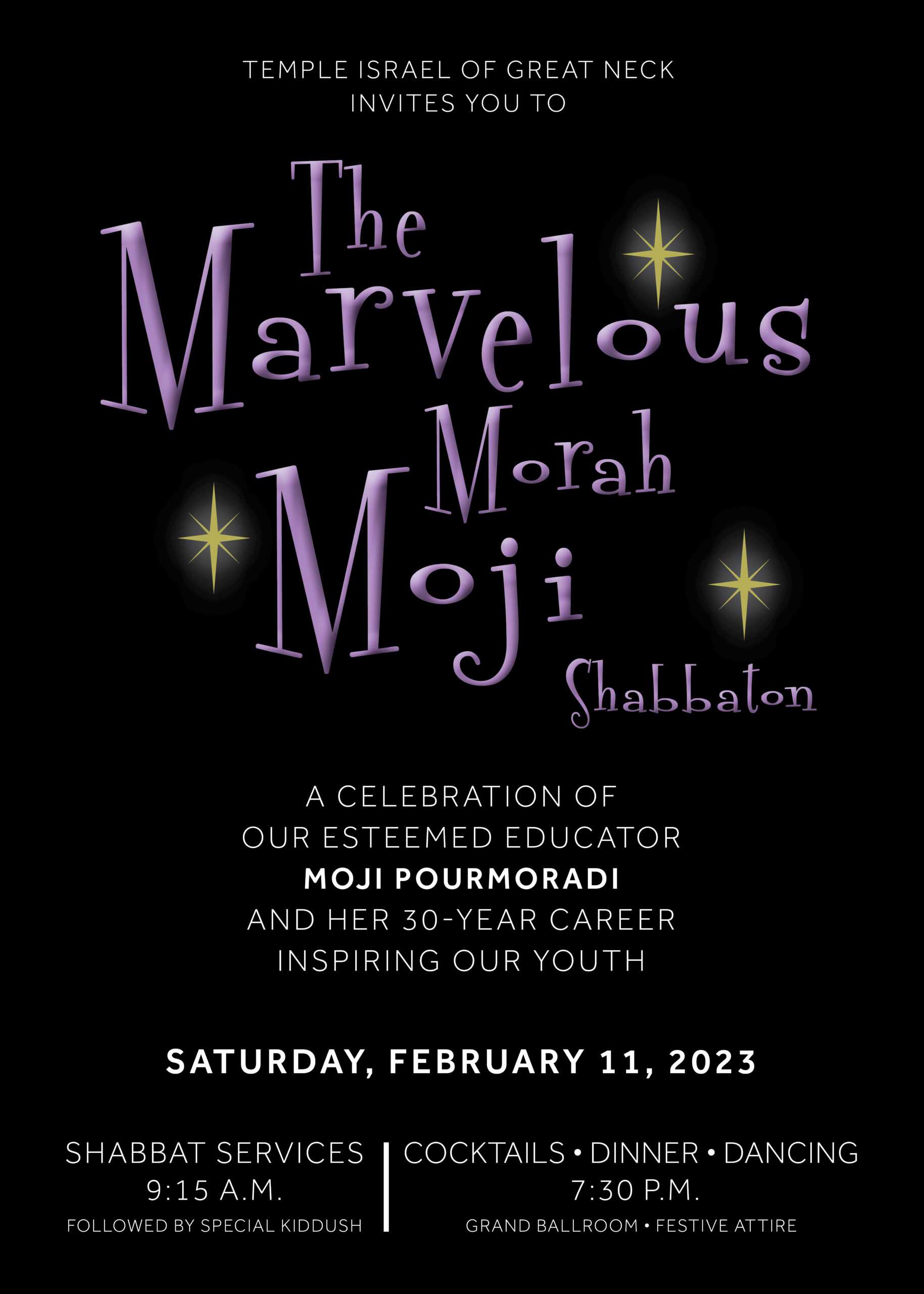 The Marvelous Morah Moji Shabbaton | Temple Israel of Great Neck ...